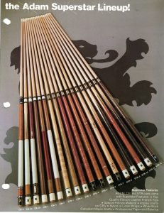 Adam Cues Catalog - Collection Compiled For Your Ease