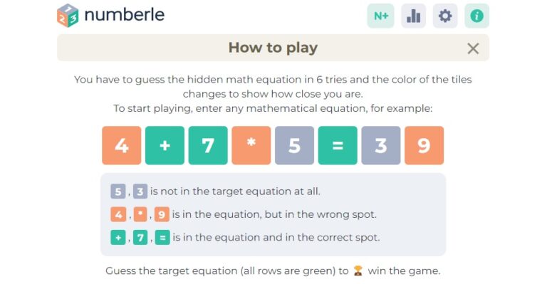 Numberle: The Daily Puzzle Challenge For Math Whizzes